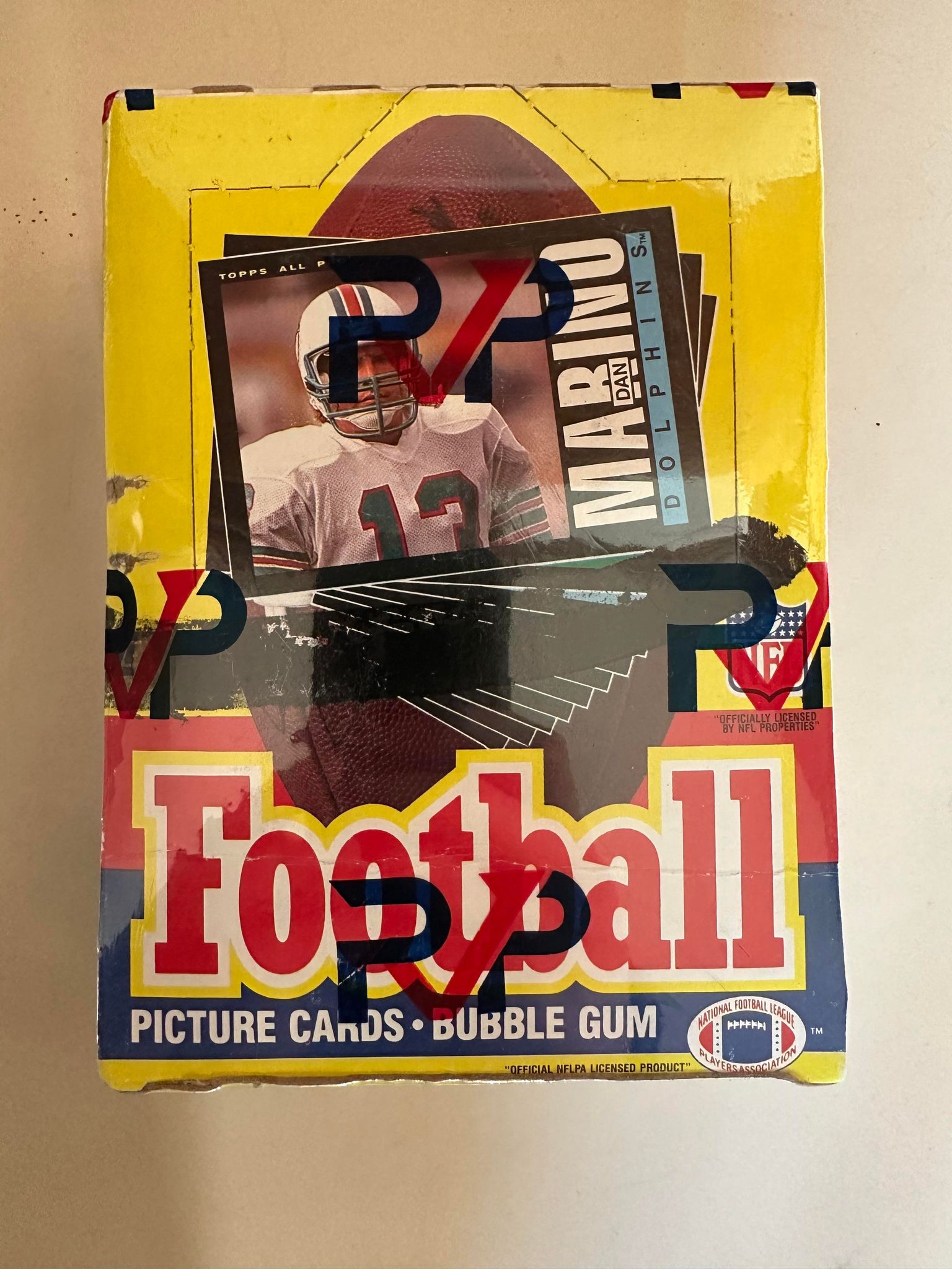 1985 Topps Football RVP Authentic Unopened Wrapped Xout Wax Box ...