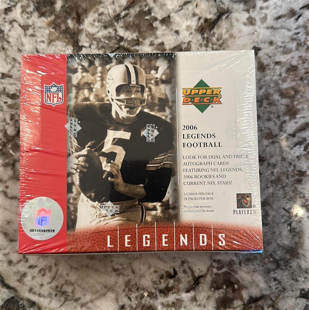 2006 UD Legends Football group of 2 packs and 2008 threads group of 2 ...