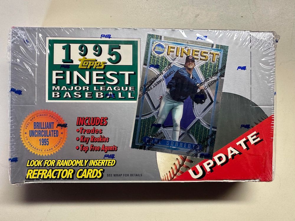 1995 Topps Finest Baseball Update Group of 3 packs - Ripping Vintage Packs