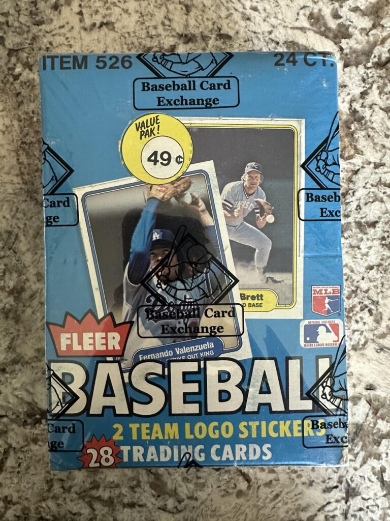 1982 Fleer Baseball BBCE Wrapped Cello Box - Ripping Vintage Packs