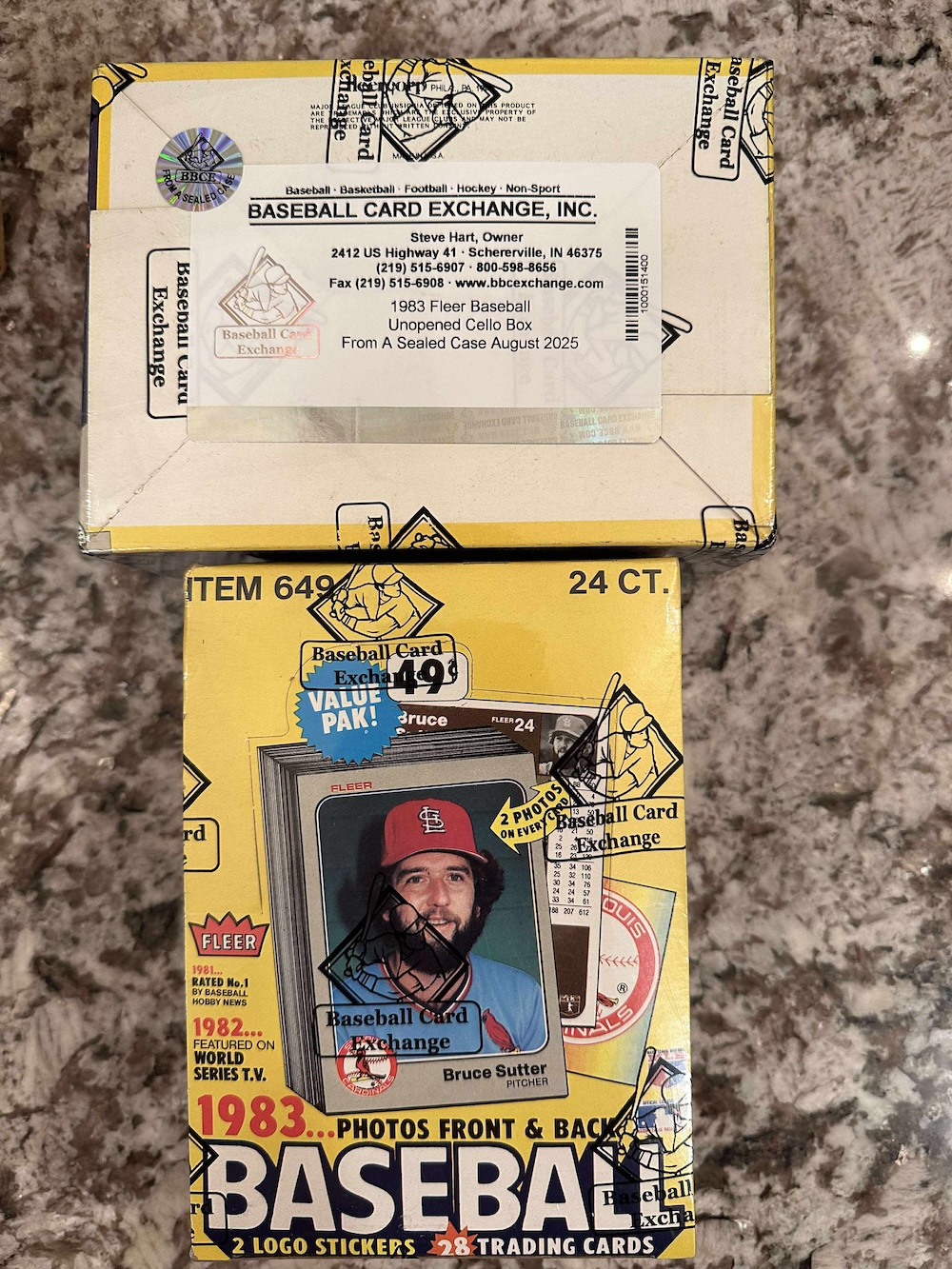 1983 Fleer Baseball BBCE FASC Cello Box - Ripping Vintage Packs